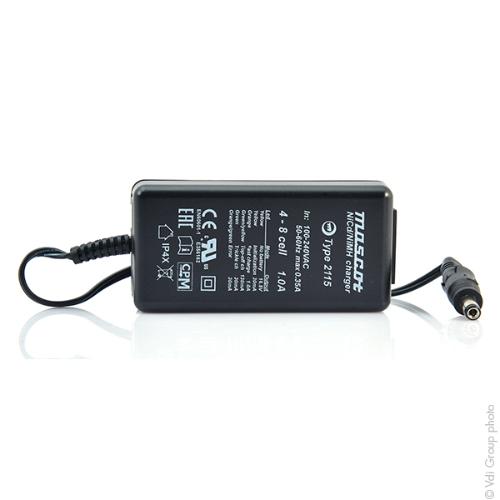 Chargeur NiCd/NiMH 4 à 8 cellules/1A 110-230V Mascot 2115 - Chargeur de ...