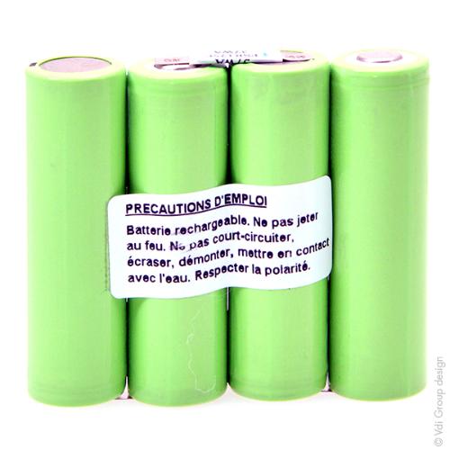 Batterie Nimh 4x AA NX 4S1P ST1 4.8V 2000mAh S - Piles à hydrure métallique de nickel | AllBatteries